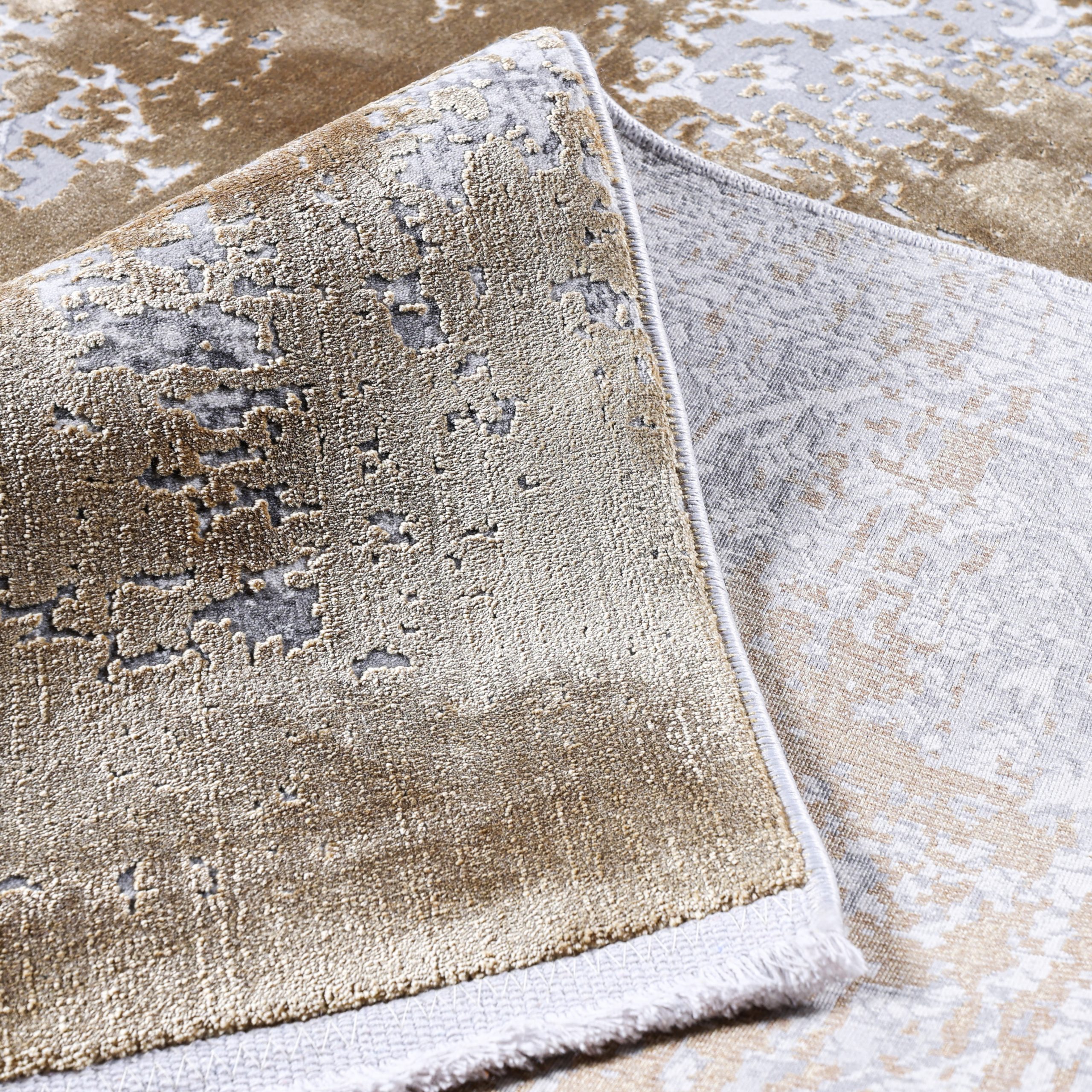 Alba Vintage MT168- Gold/Gray/Silver | Design Carpet